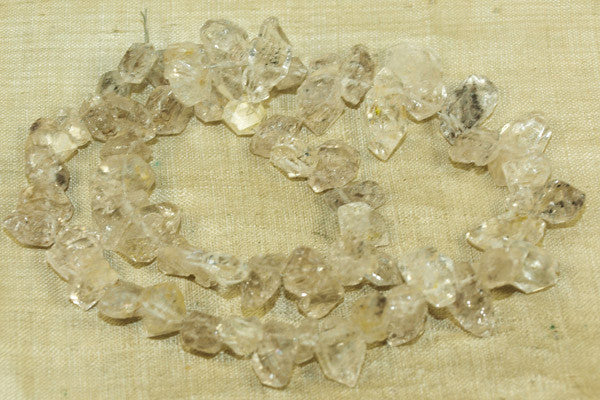 Strand of Termilated Quartz rough cut beads | Beadparadise.com