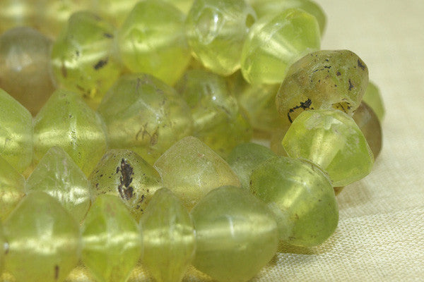 Greasy-Green Vaseline Beads | Beadparadise.com